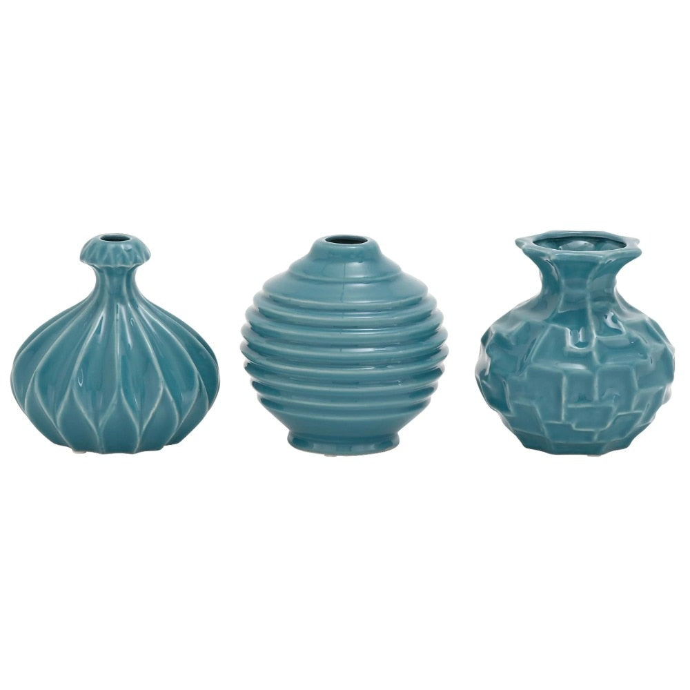 DecMode-6-W-6-H-Blue-Ceramic-Vase-with-Varying-Patterns-Set-of-3 ...